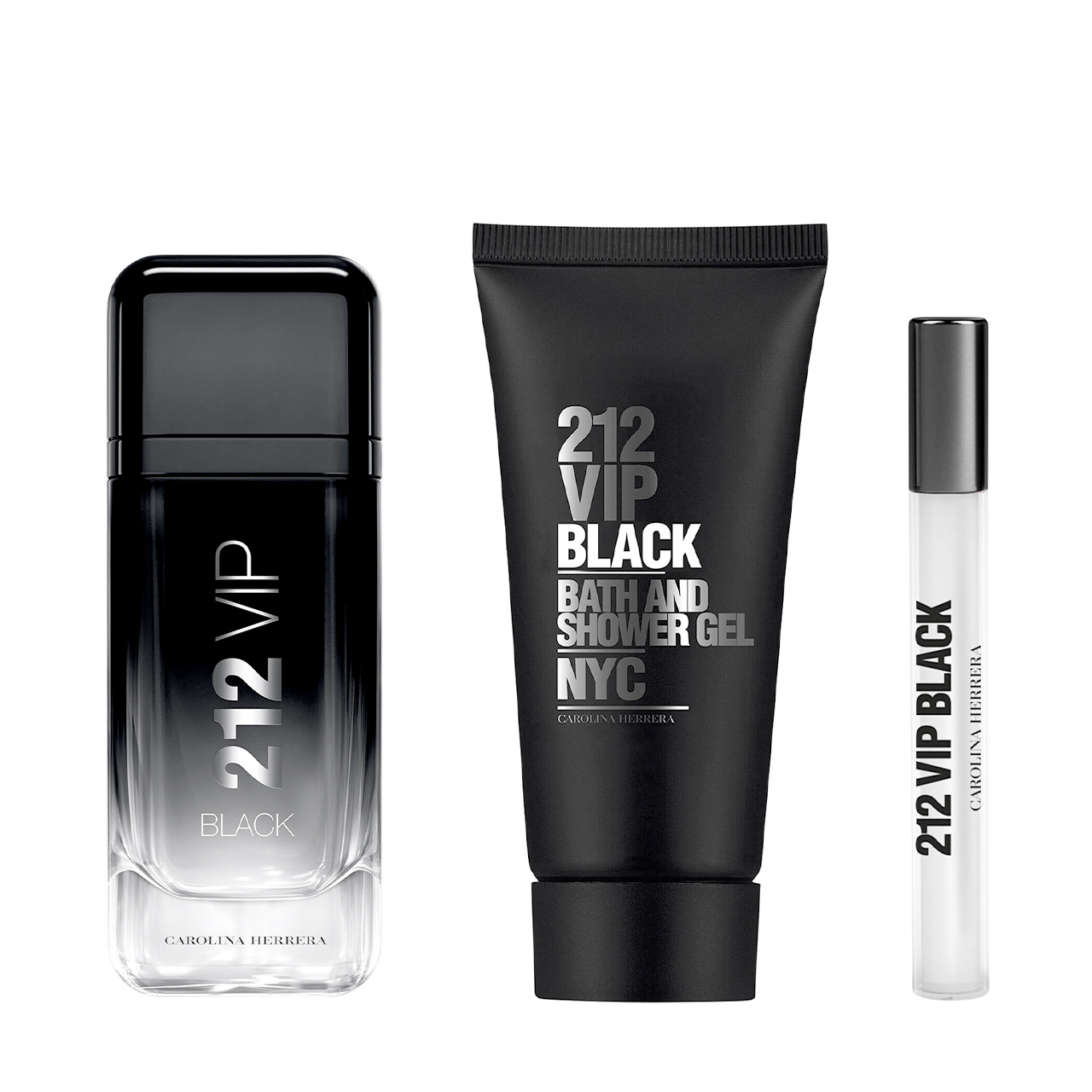 Estuche Carolina Herrera 212 Vip Black 3pzs hombre
