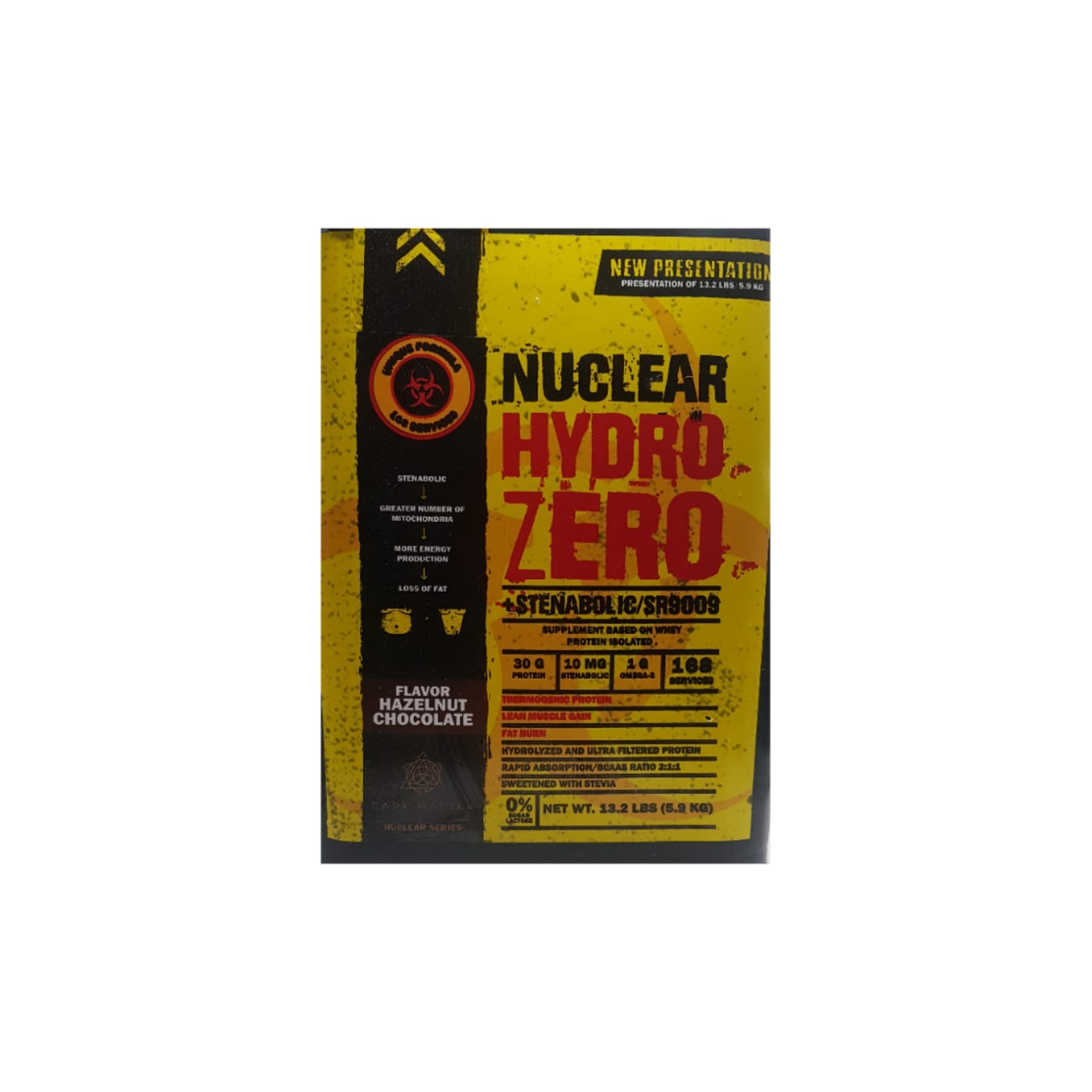 Nuclear Hydro Zero(5.9KG) (168 serv) Sabor Choco avellana