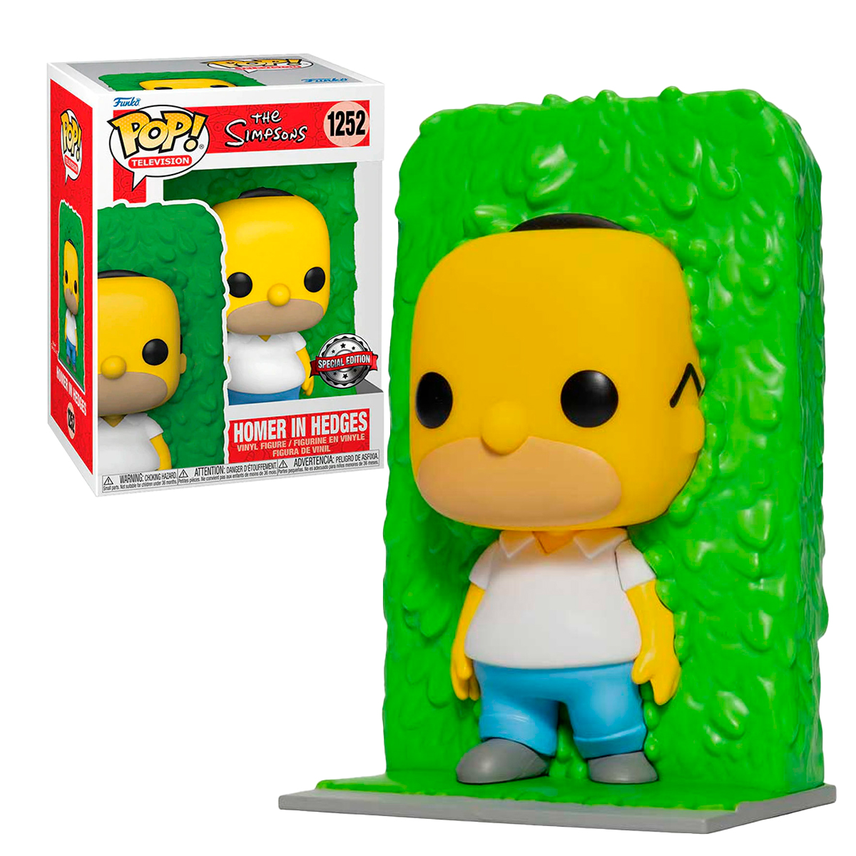 Funko Pop Homero En Arbustos #1252 Los Simpsons Edicion Especial Fig ...