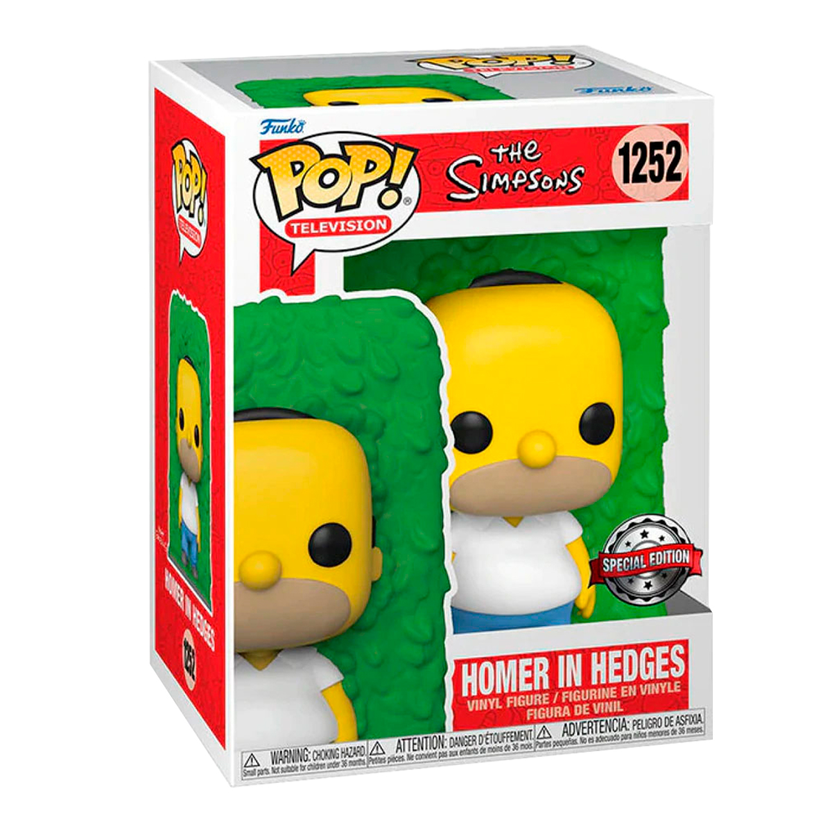 Funko Pop Homero En Arbustos #1252 Los Simpsons Edicion Especial Fig ...