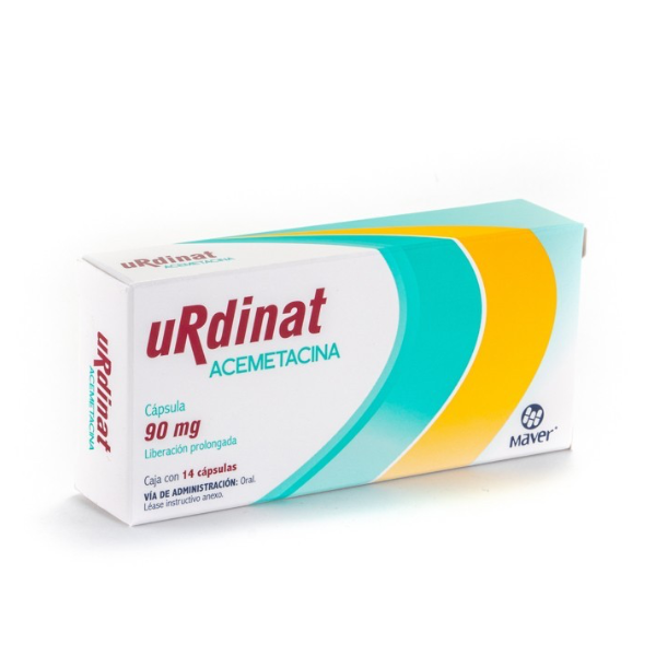Urdinat Acetamicina 90 mg Caja con 14 Tabletas