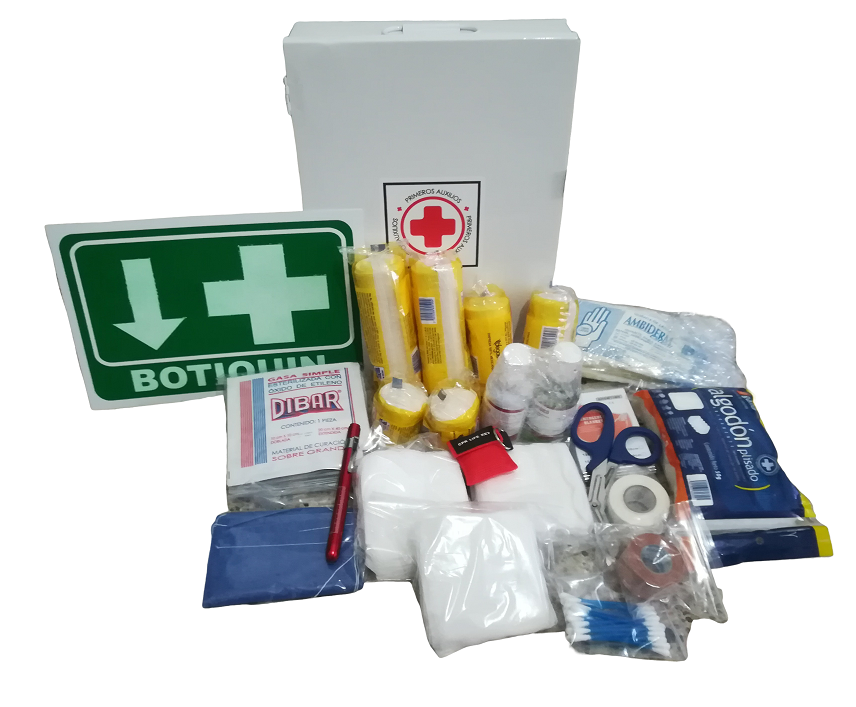 Botiquín Fijo Metálico Mediano Equipado