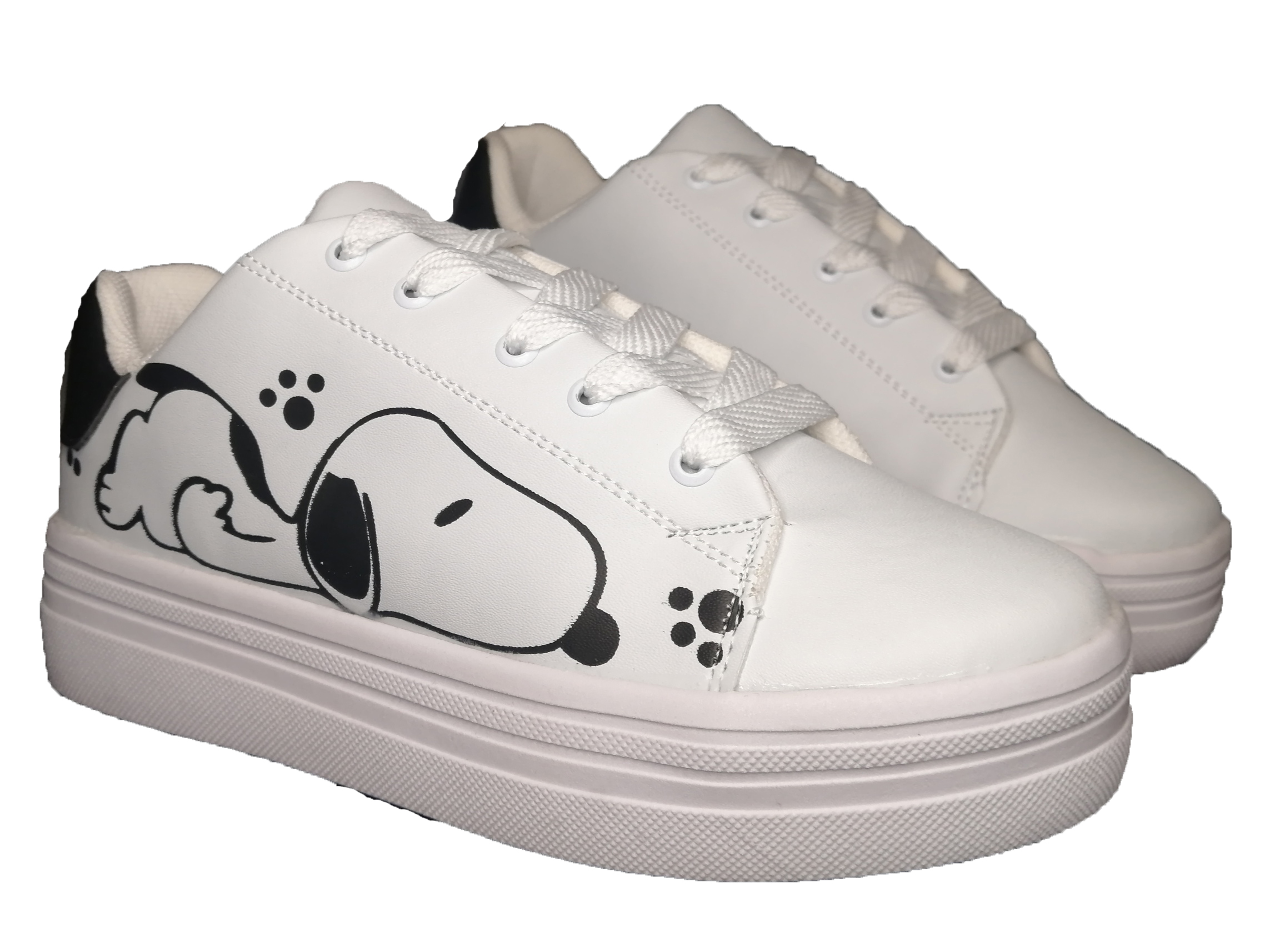 Tenis plataforma snoopy mujer casuales