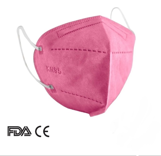 Cubrebocas KN95 Color Rosa 50 PIEZAS