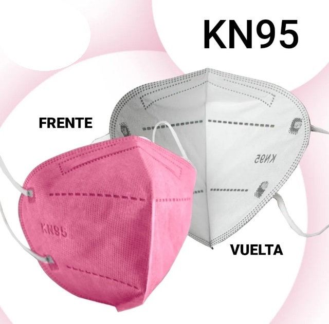 Cubrebocas KN95 Color Rosa 50 PIEZAS