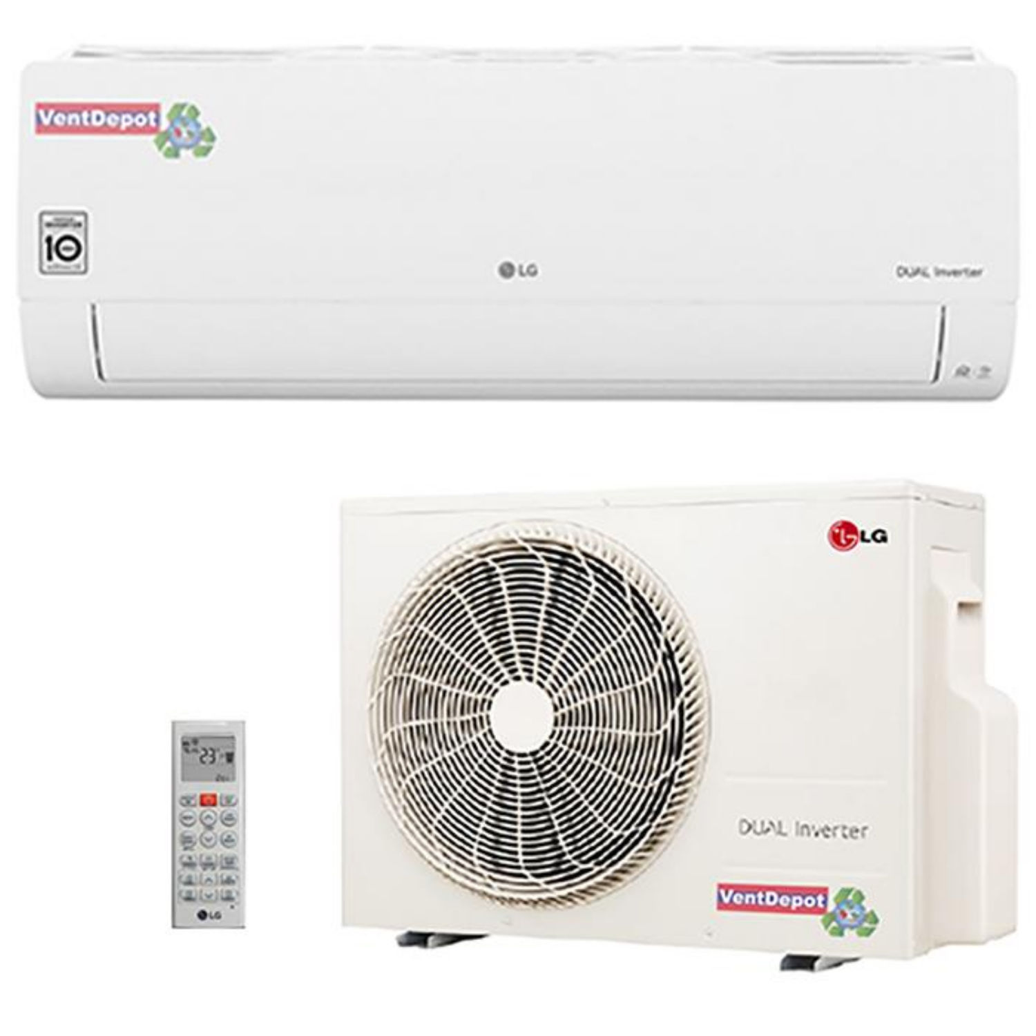 MiniSplit Blanco para Ventana MXHAI-007-2 24000 BTU 2 Ton Solo Frío ...
