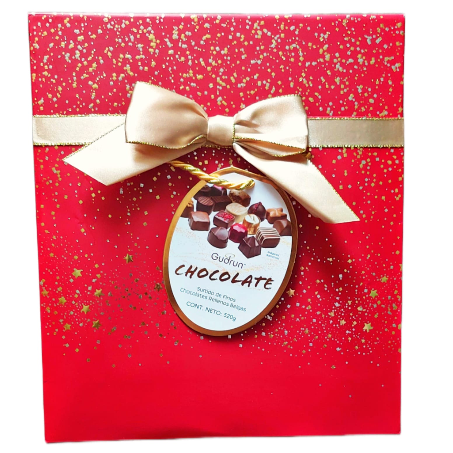 TRUFAS CHOCOLATES BELGAS GUDRUN CAJA REGALO RED BOX DELUXE