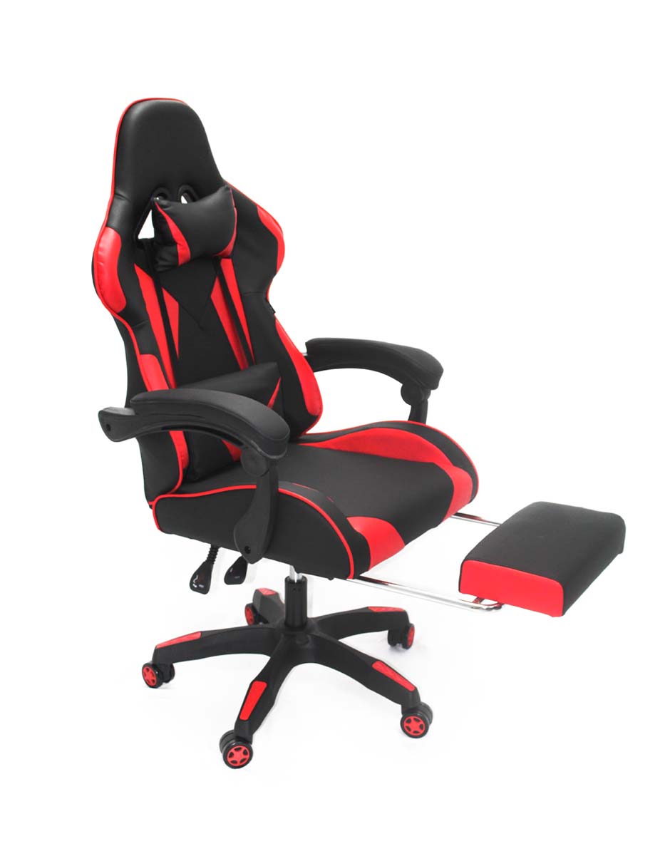 Silla Gamer Ghost Pc Reclinable Streamer Youtuber (Rojo)