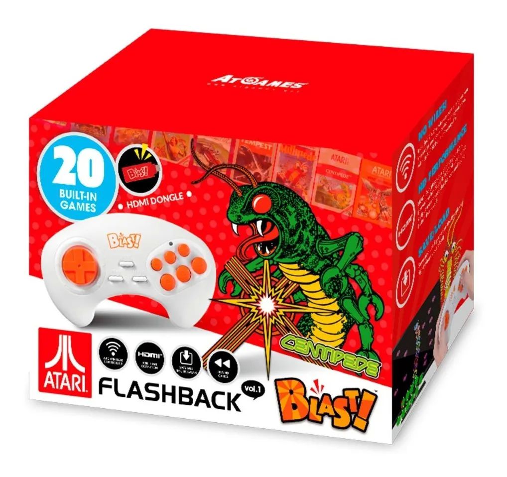 Atari Flashback Vol.1 Blast Centipede +20 Juegos Nuevo