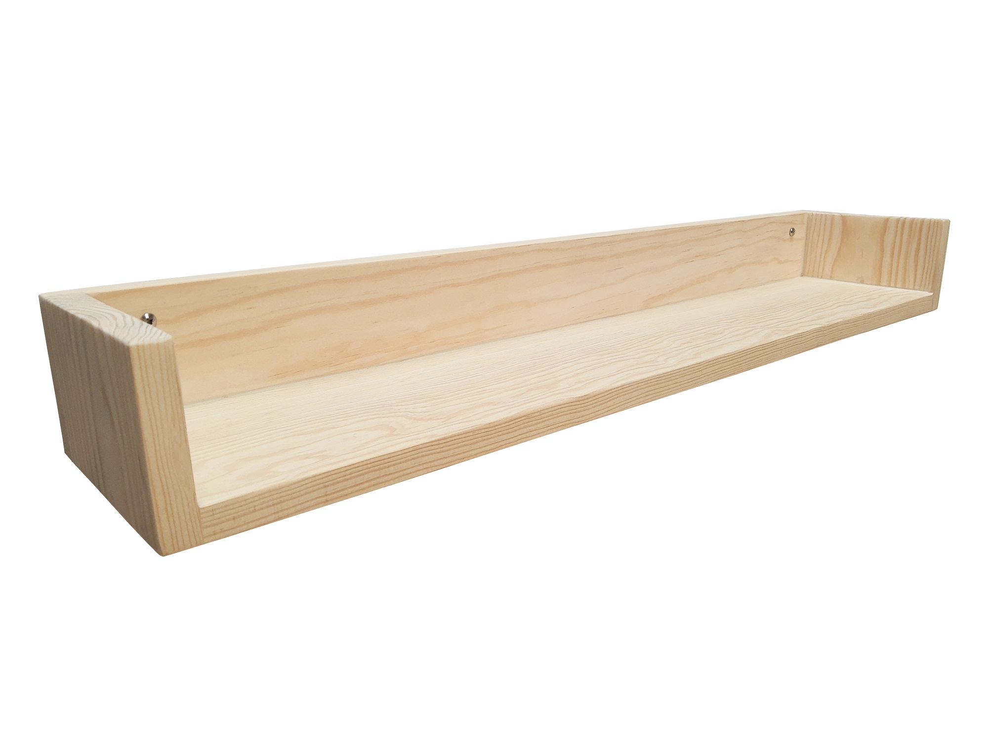 Repisa Abierta 80 cm Madera De Pino Sin Pintar