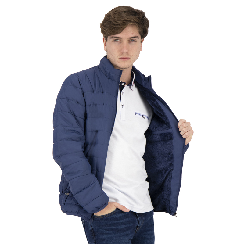 Chamarra Slim Impermeable Termica Hombre Holstone - Azul