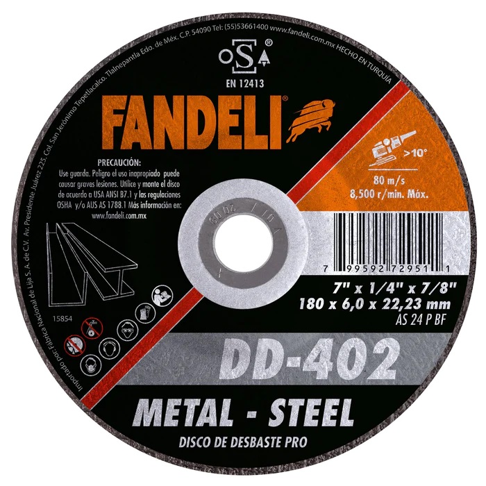 Disco De Desbaste DD-402 Fandeli 7 Pulgadas 72951