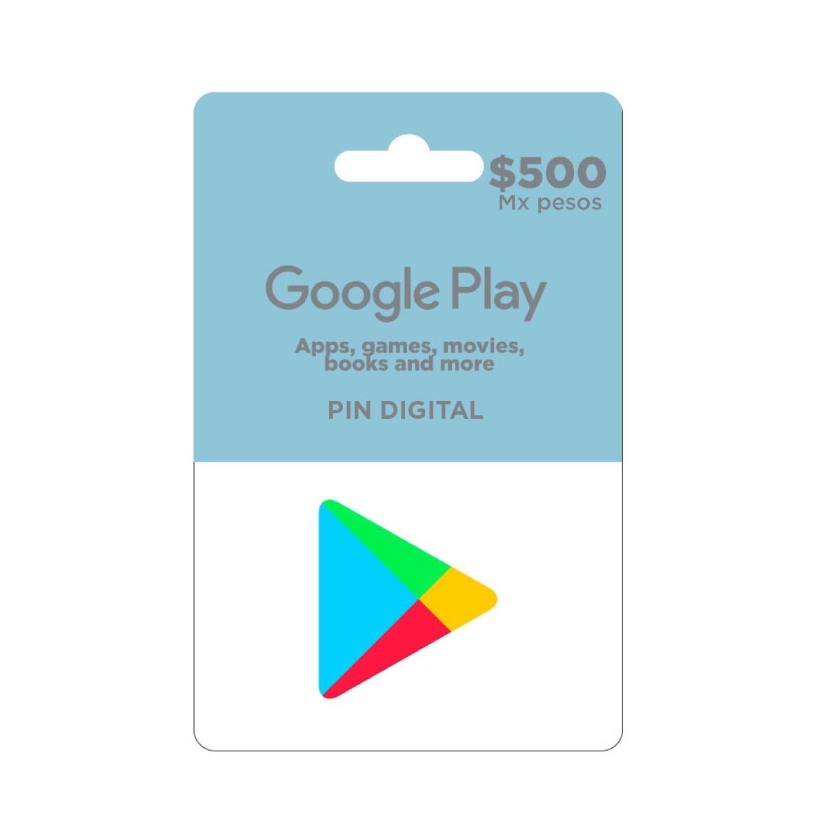 Google Play tarjeta prepago, Pin Digital