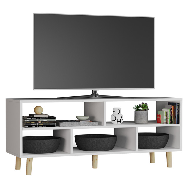 Mueble para TV 55" Modelo Play Color Blanco