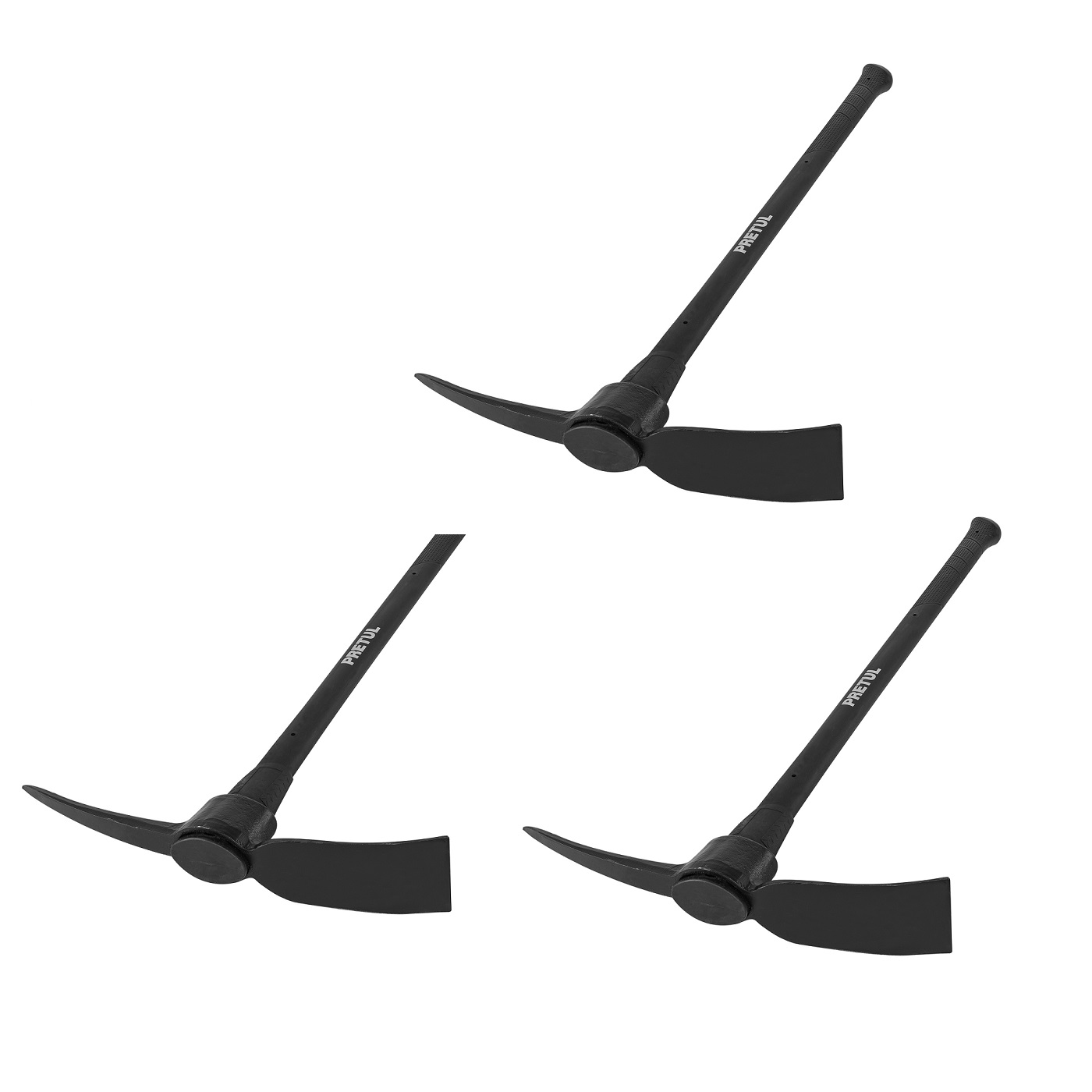 Talacho -Pico Grande 91 cm jardineria mango de fibra de vidrio 3 piezas ...