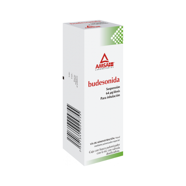 Budesonida Suspensión 64 UG/Dosis Caja con Frasco Inhalador