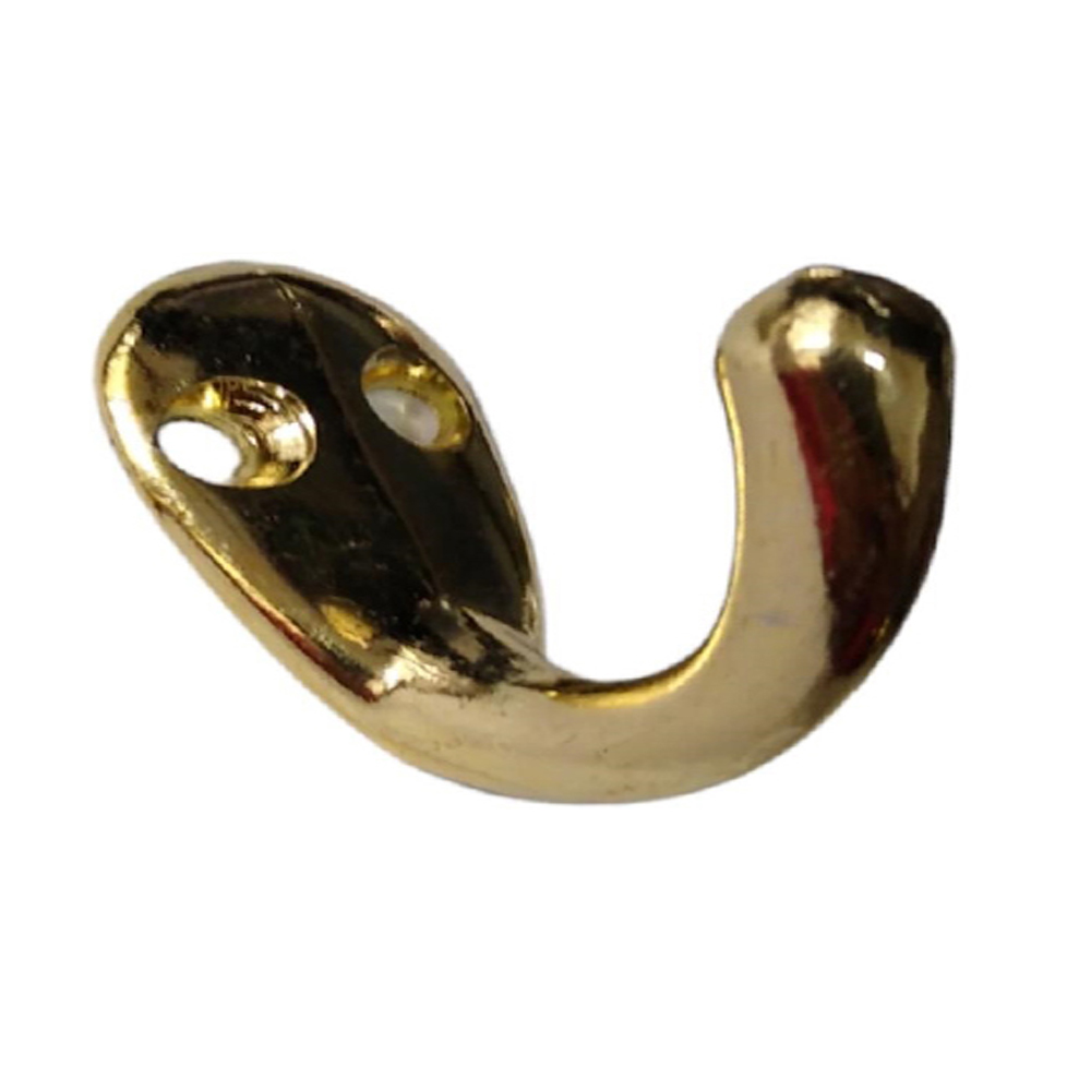 Gancho Perchero Sencillo Latonado