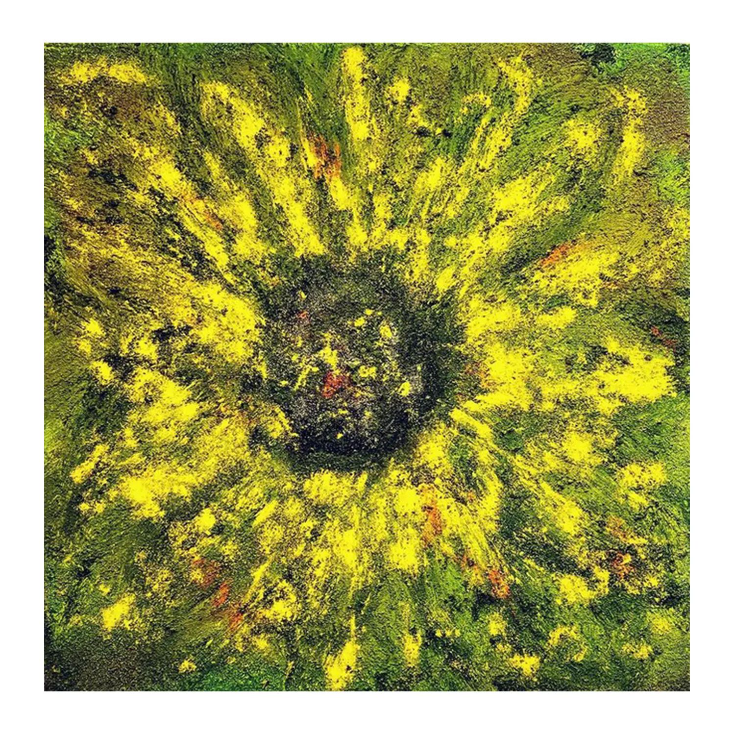 Pintura original - Técnica mixta - Polen - 50 x 50 cm - Cuadro decorativo