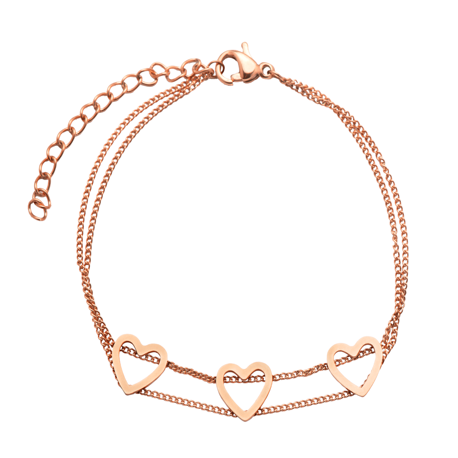 LuckyLy Pulsera para Mujer con Dijes de Corazón , Acero Inoxidable con ...