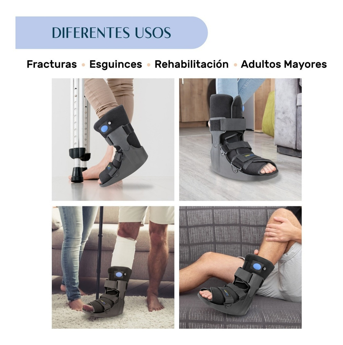 Bota Ferula Baja Neumatica Walker Inmovilizador De Tobillo CH