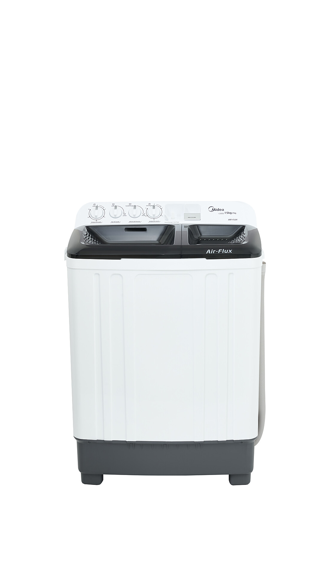 LAVADORA 15 KG DOBLE TINA C/TALLADOR COLOR BLANCA MARCA MIDEA Midea MTG01W15W-04