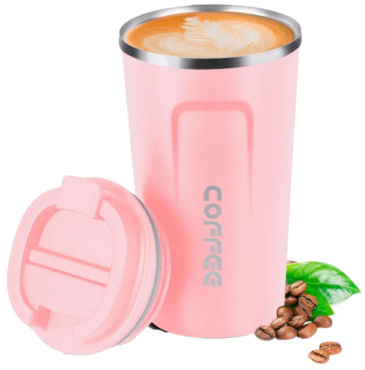 Termo Para Café Con Tapa De Acero Inoxidable Rosa - Onda Shop
