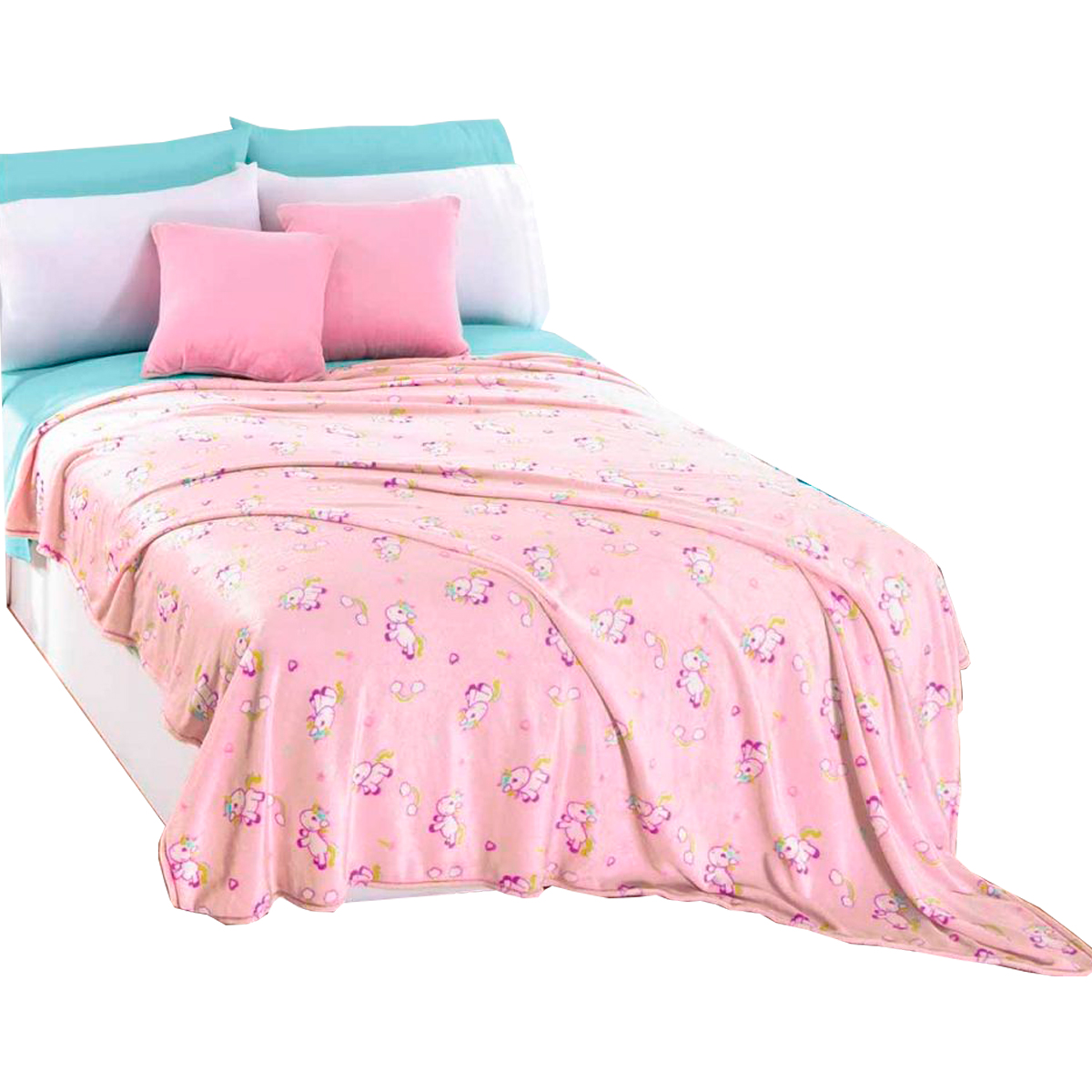 Cobertor Matrimonial UltraSuave Unicornio Mini Concord
