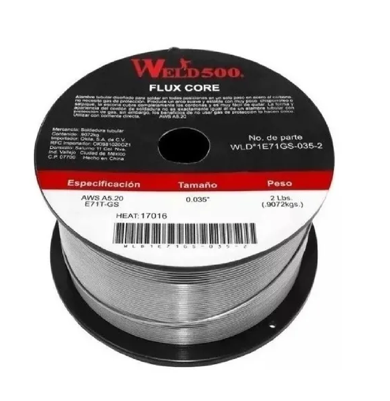 Rollo De Microalambre Tubular 2 Lbs (no Gas)0.035 0.9072kgs