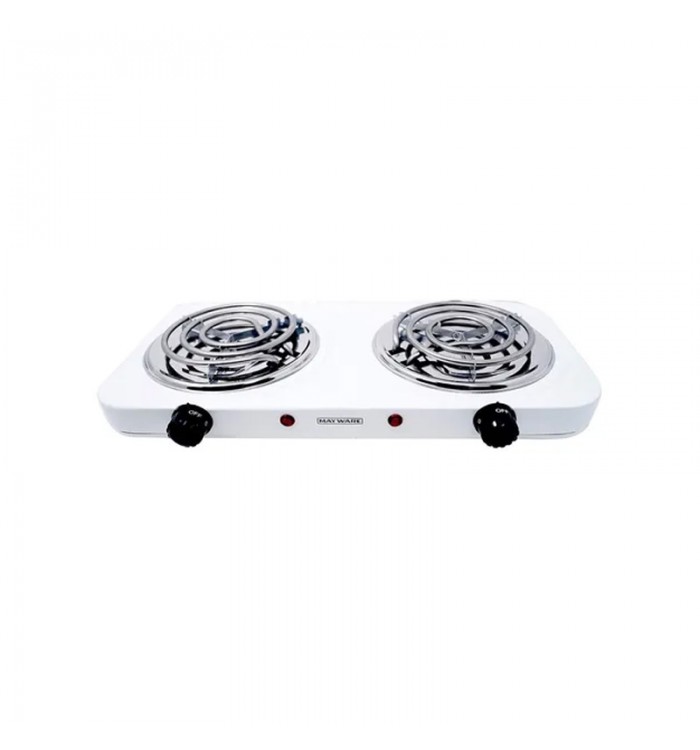 Parrilla eléctrica Mayware HY2000A blanca 120V