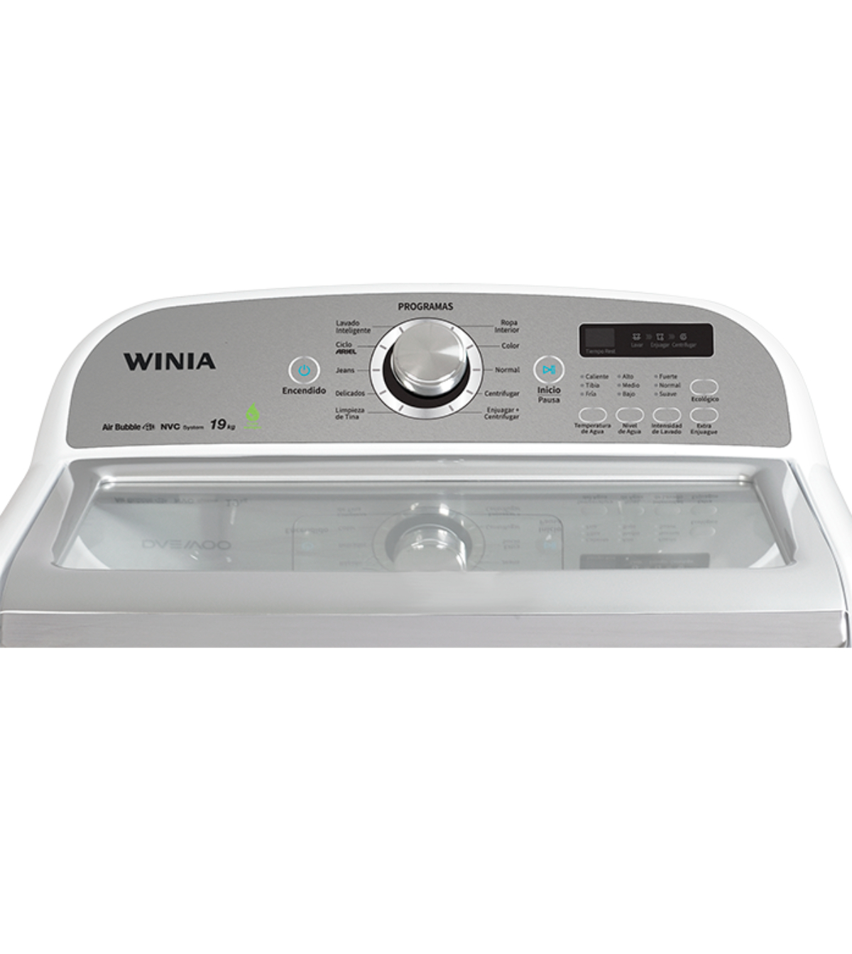 Lavadora automática Winia DWFDG1B386CSW blanca 19 Kg ORT65**