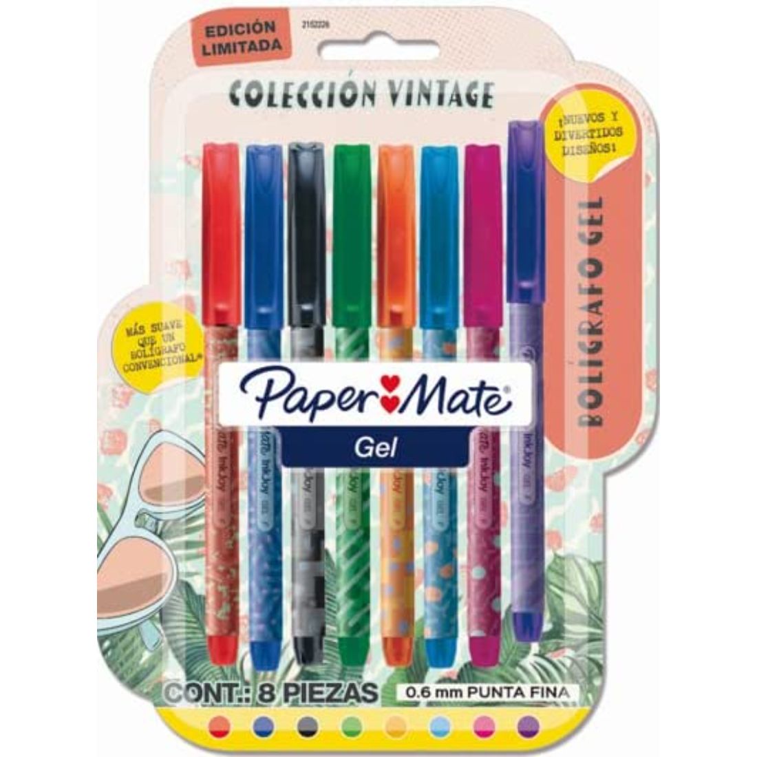 Paper Mate Plumas De Colores C/8 Pzas Vintage