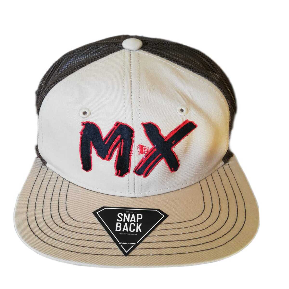 Gorra Cafe Snapback Bordado Plana Mod. Trucker Mx De México