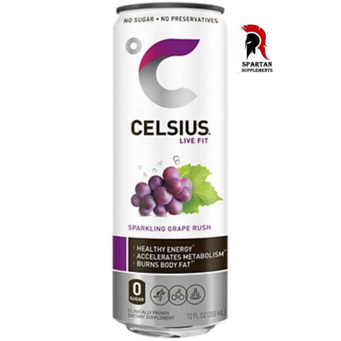 CELSIUS- bebida energetica sabor uva (4 pack)