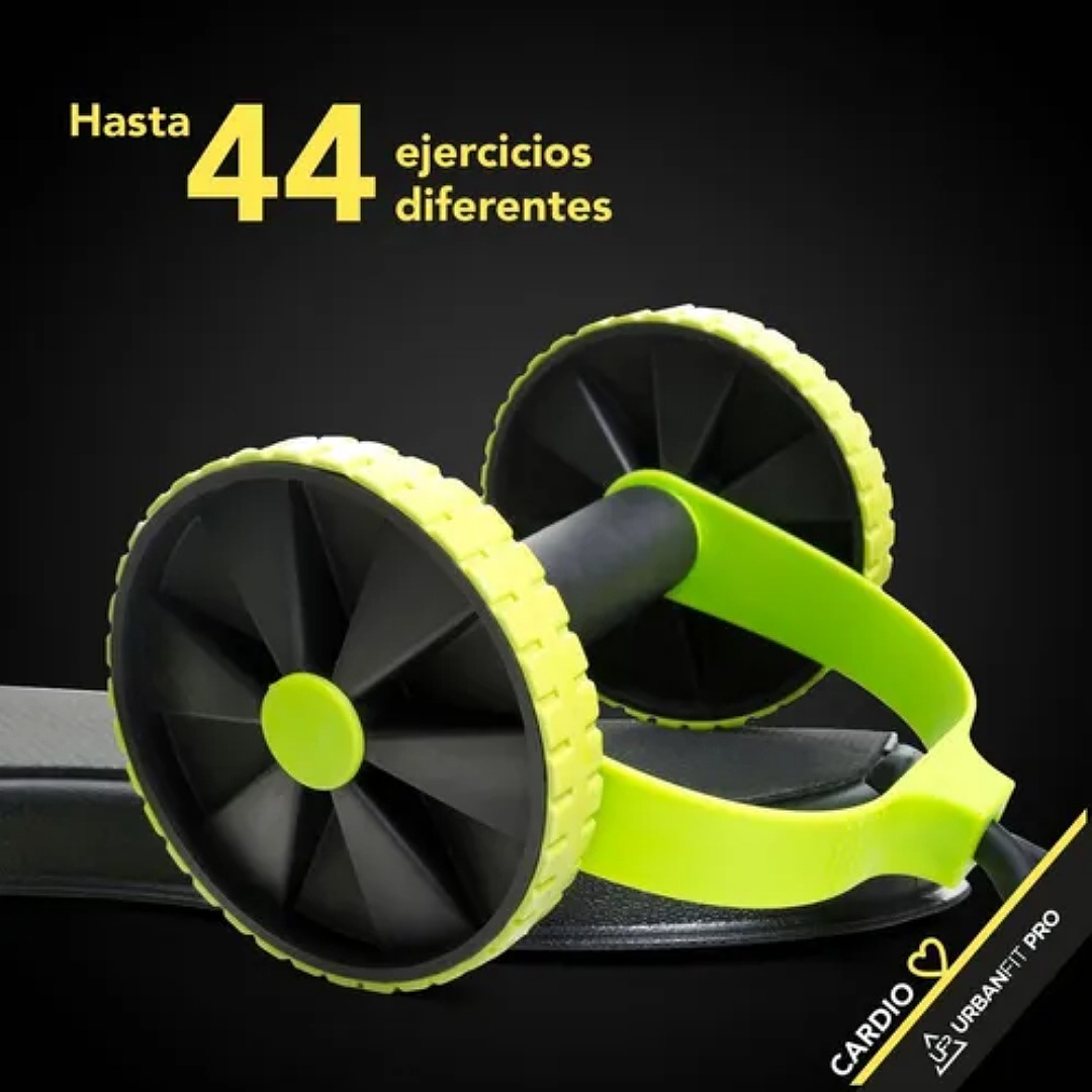 Rueda Abdominal Bandas Elásticas Ab Roller Aparato Para Abdo