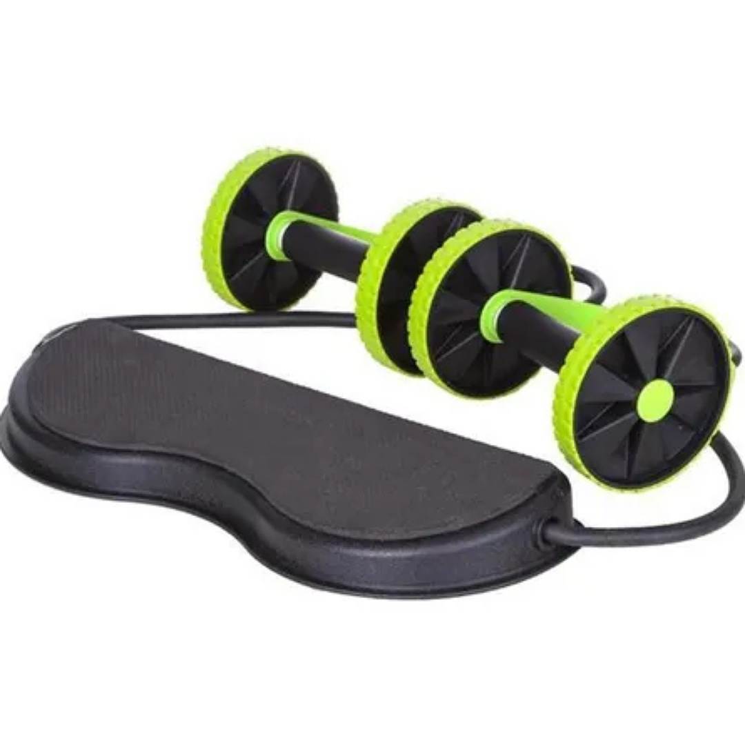 Rueda Abdominal Bandas Elásticas Ab Roller Aparato Para Abdo