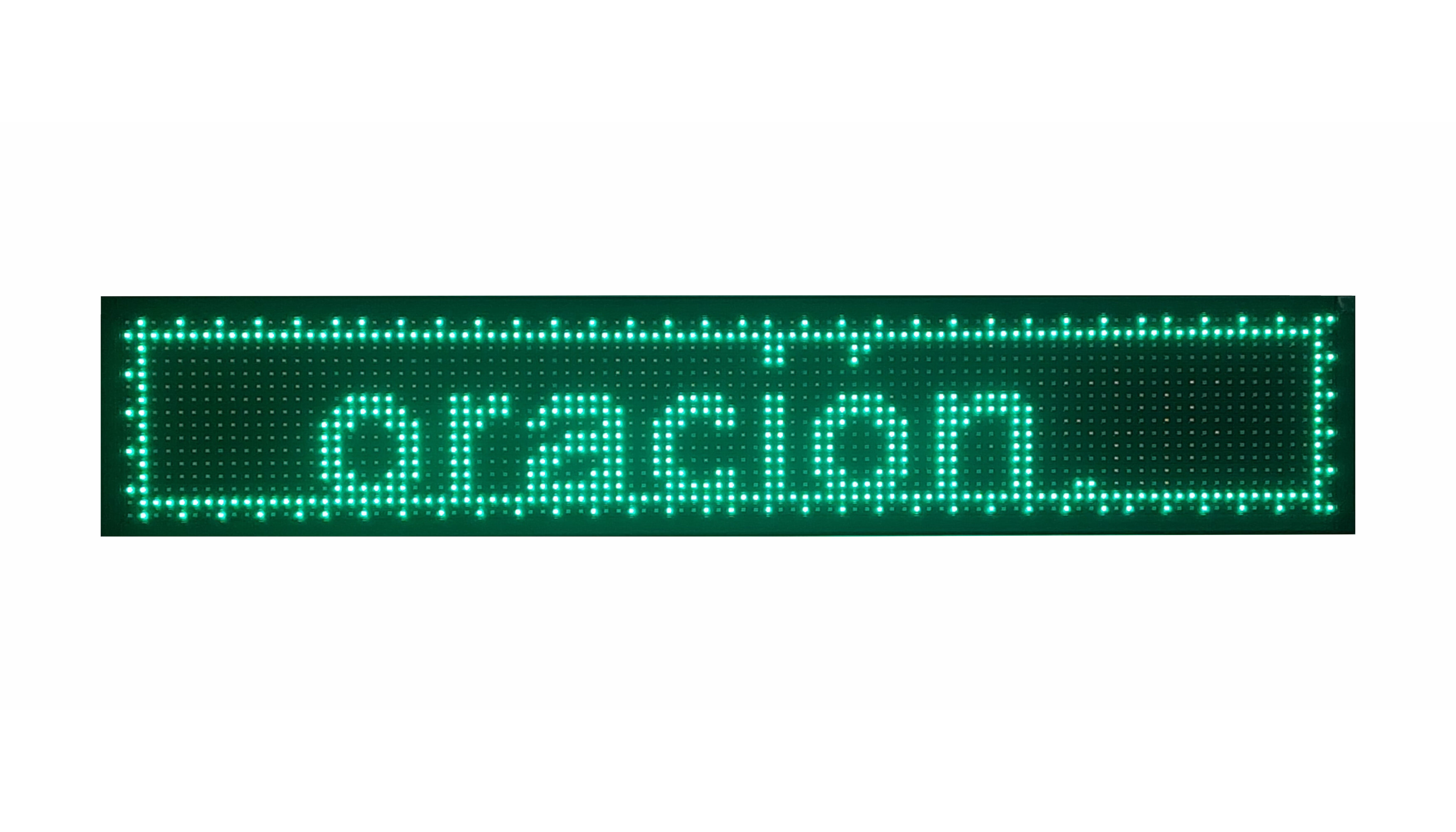 Letrero Led Programable Verde Por Wifi 100x20cm Para Publicidad, Facil ...