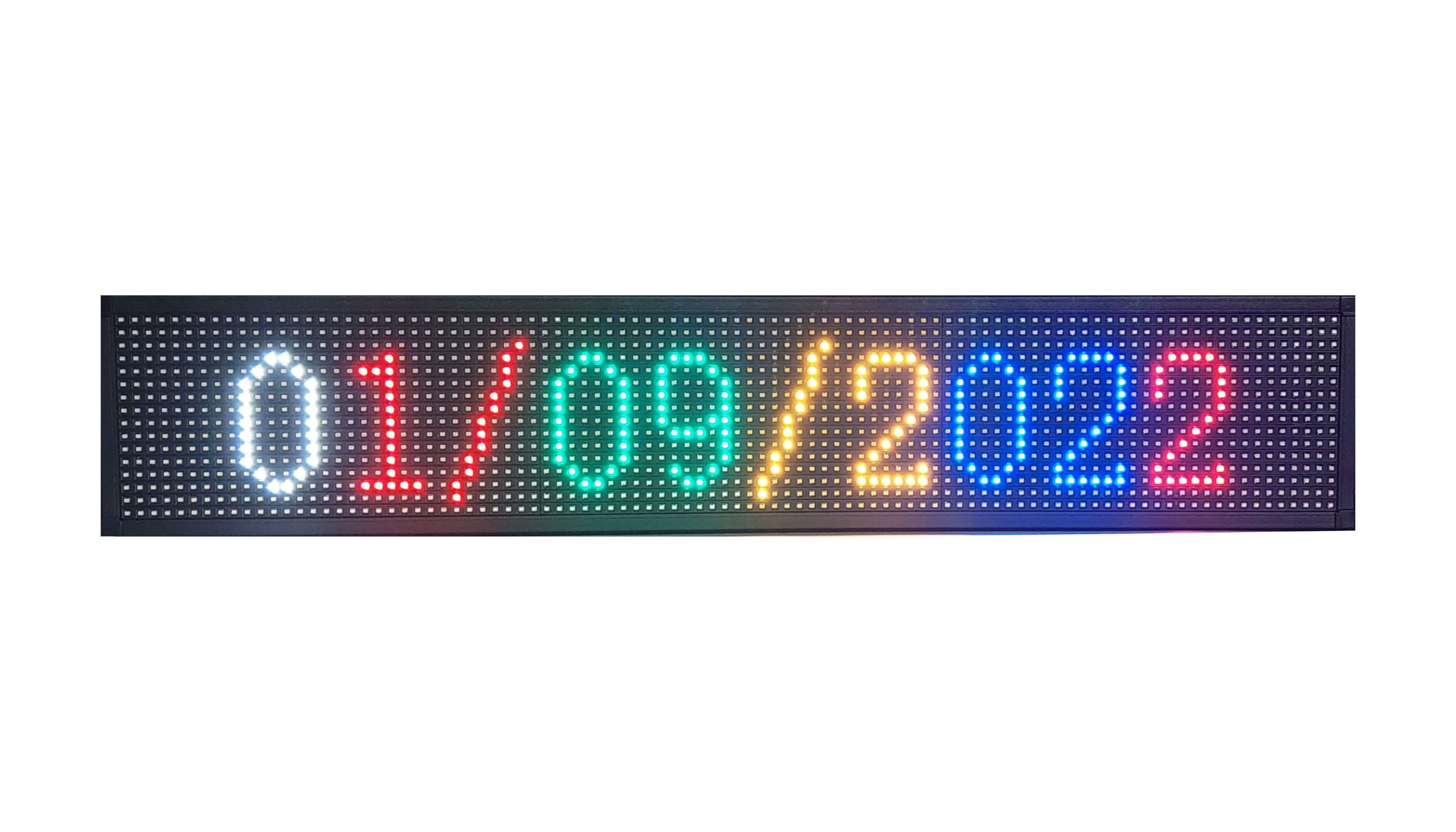 Letrero Led Programable Multicolor Por Wifi 100x20cm Para Publicidad ...