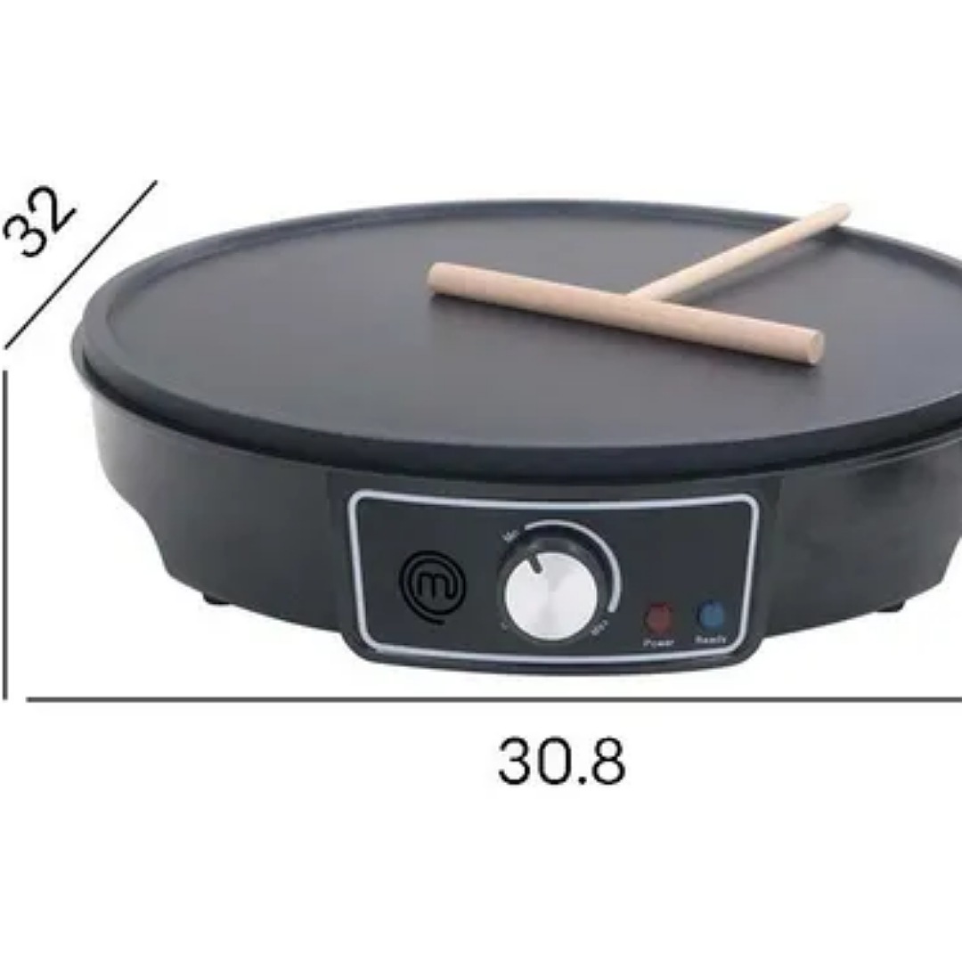 Crepera Eléctrica Nonstick+ Premium Negro Masterchef