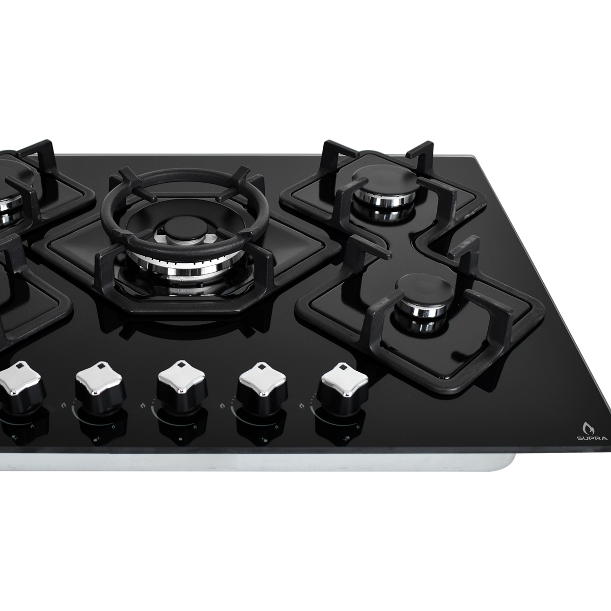 Parrilla Empotrable INFINITY Supra De Cristal Templado 5 Quemadores ...