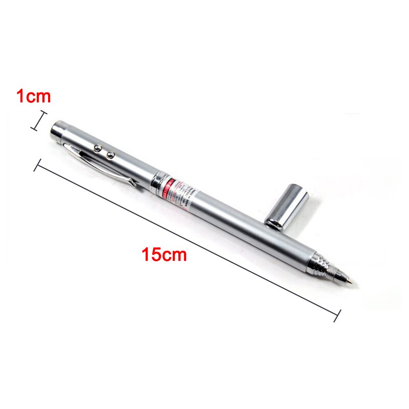 Pluma 5 En 1 Láser Lámpara Imán Señalador Bolígrafo C/caja Negro