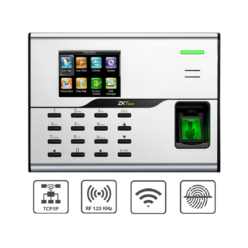 Control de Asistencia ZKTeco UA860 Biométrico de Huella Digital