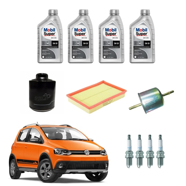 Kit Afinacion Vw Crossfox 1.6l Aceite Sintético