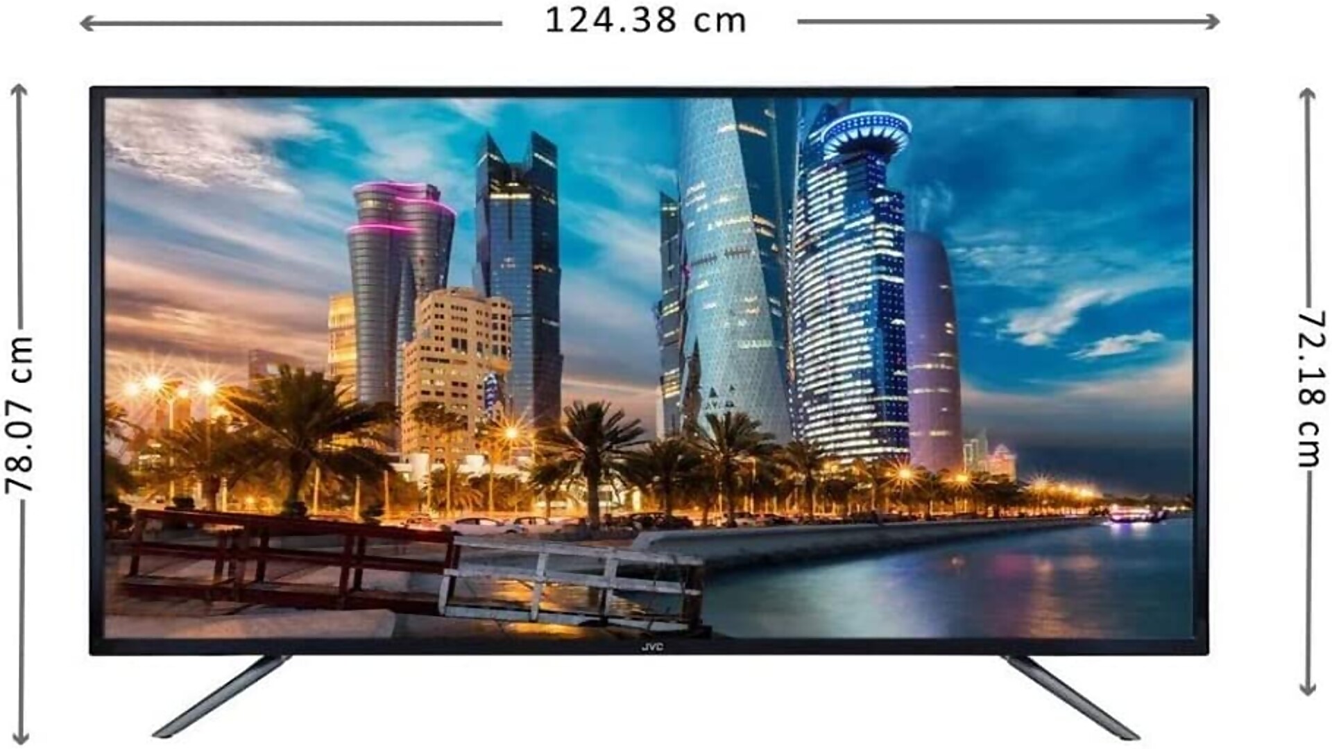 Pantalla JVC 55 Pulgadas Smart TV Roku UHD SI55URF