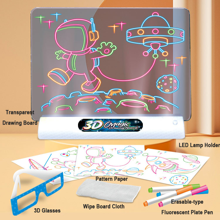 Pizarron Magico 3d Para Niños Y Niñas Juego