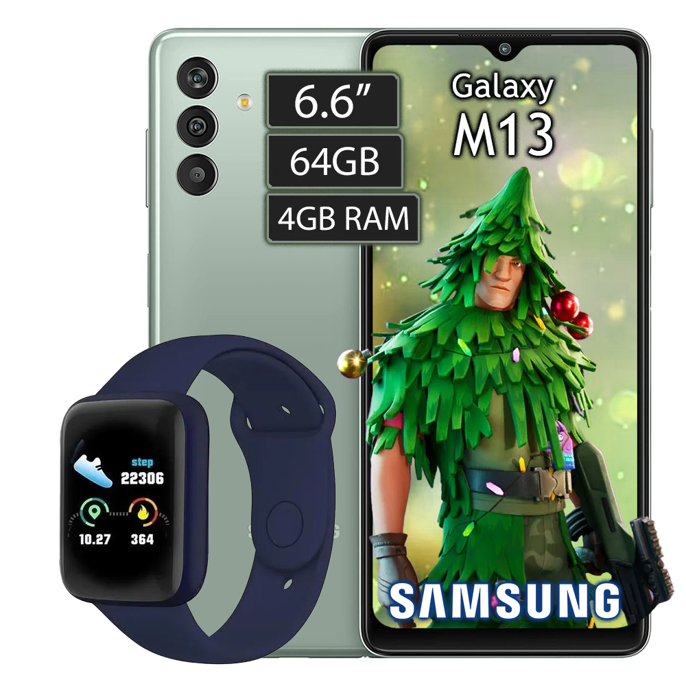 Celular Samsung Galaxy M13 Dual Sim Ram 4GB - 64GB - Verde + Smart Watch