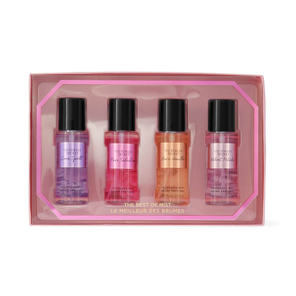 Victorias Secret Set 4pz Body Mist y Crema de 75ml c/u