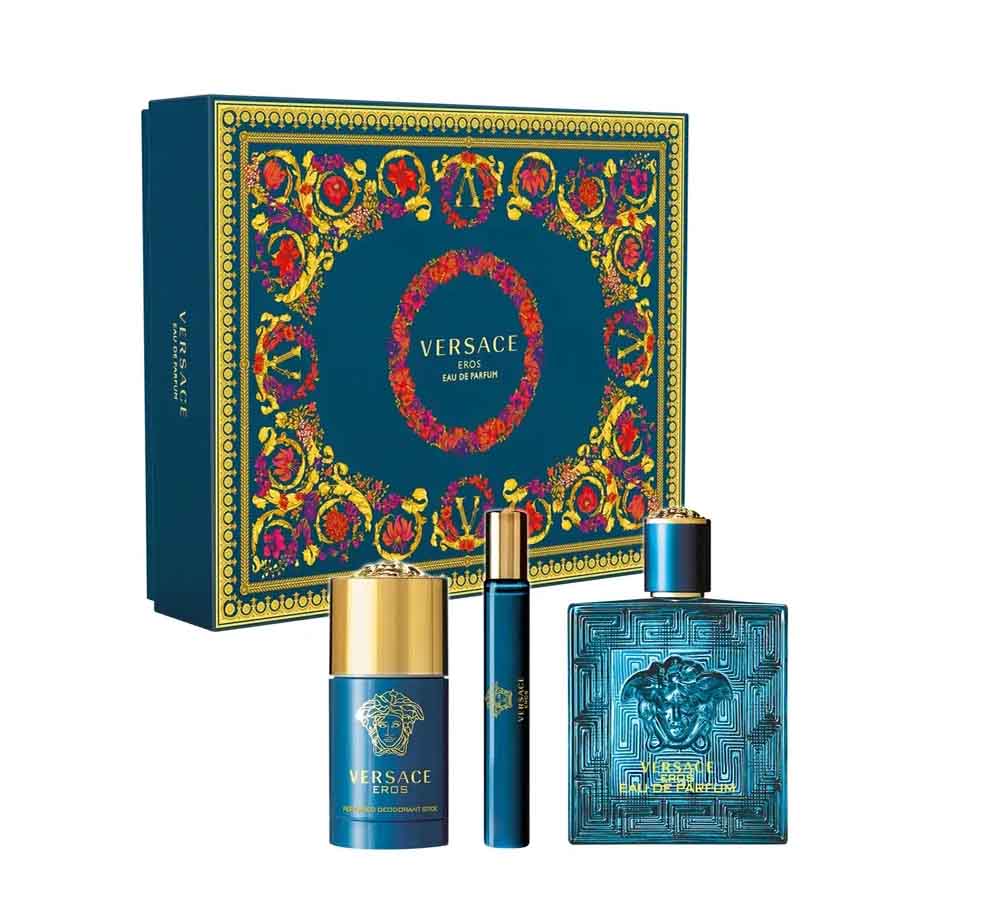 Versace Eros Caballero Set 3pz Eau de Parfum 100ml + 10ml + Desodorante Versace Eros Caballero Set 3pz Eau de Parfum 100ml + 10ml + Desodorante