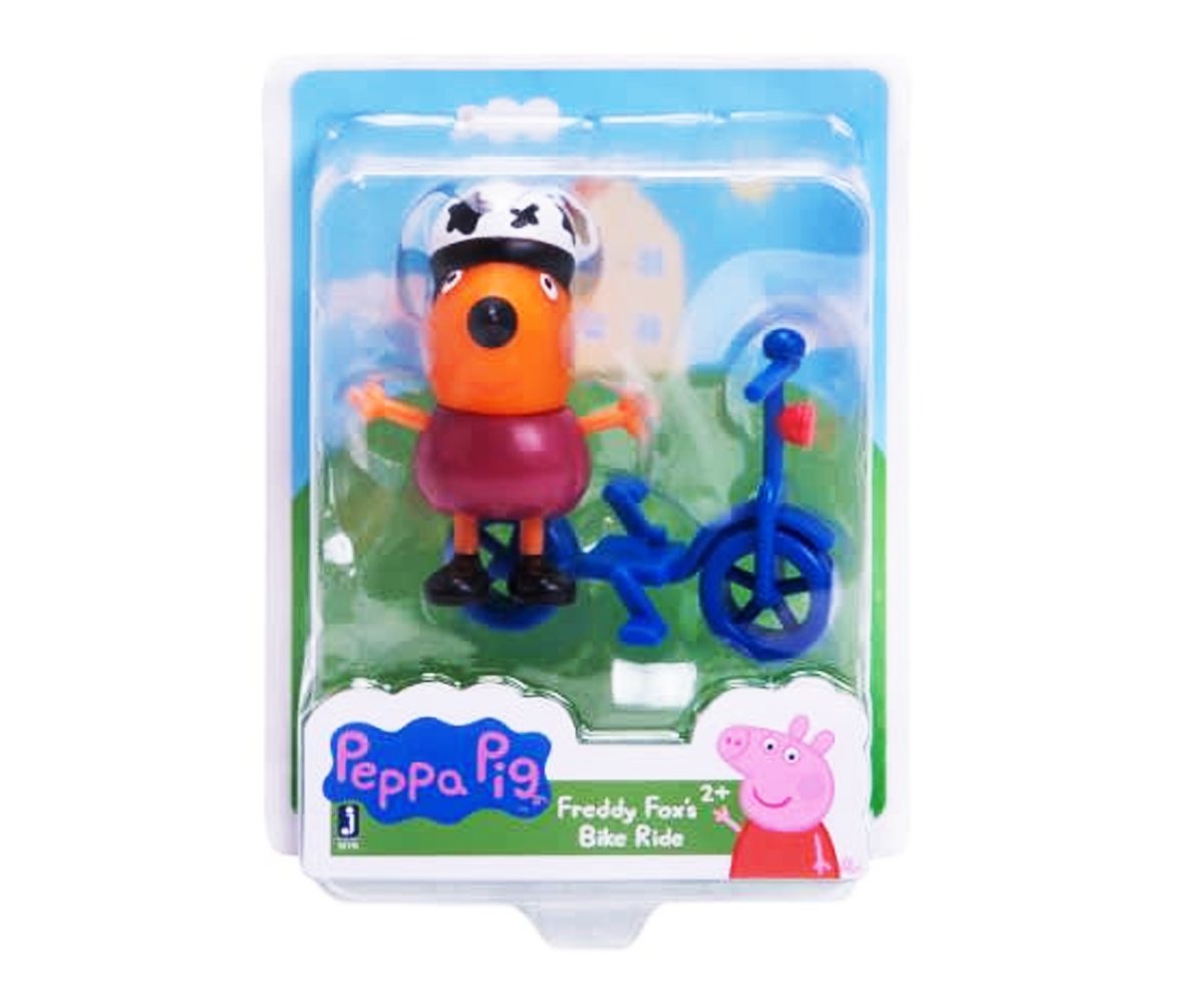Peppa Pig Paseo en Bici Con Freddy Zorro Peppa 1pz Ind.