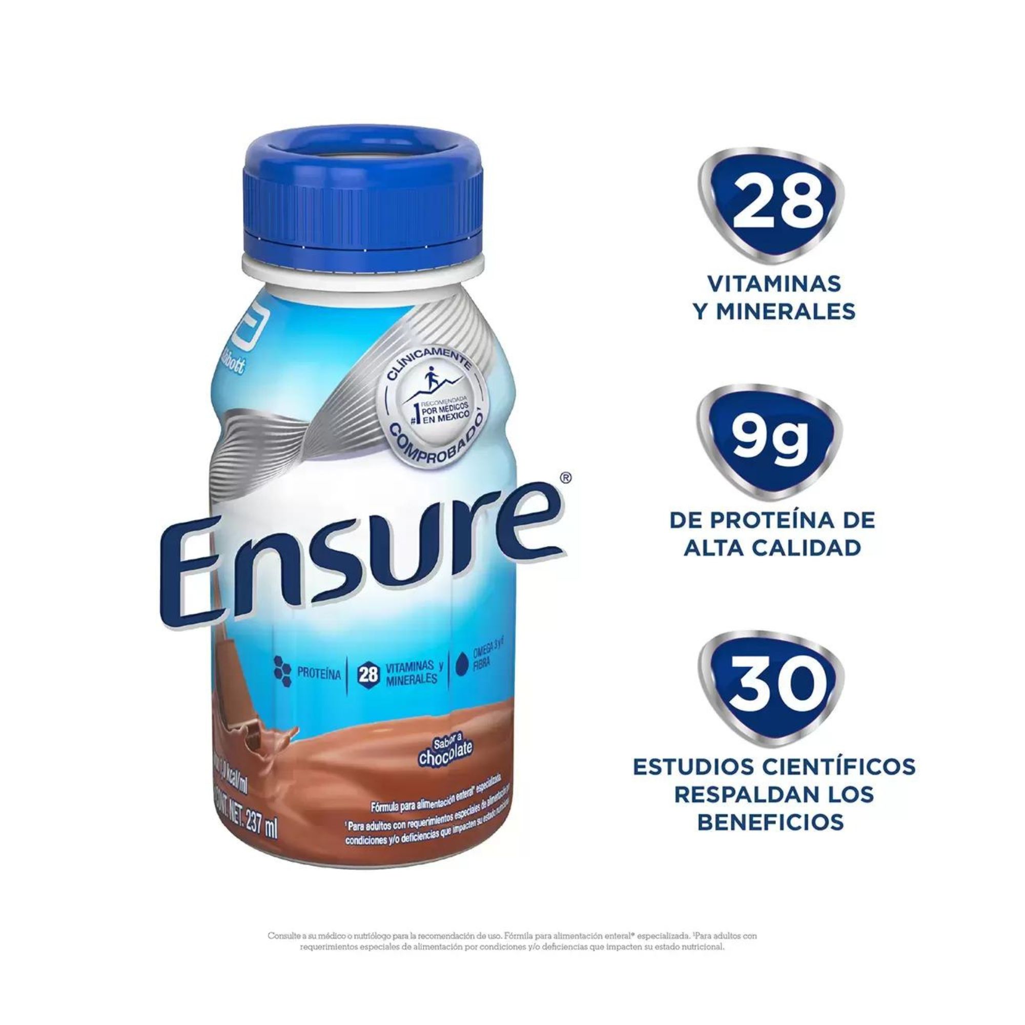 Ensure Chocolate 16 Pzas De 237 Ml
