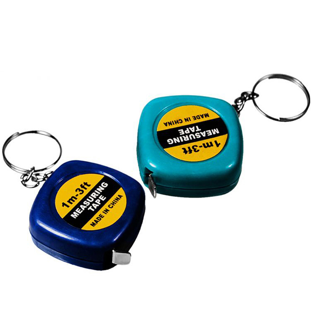 Llavero flexometro metrica de metal 1 mt